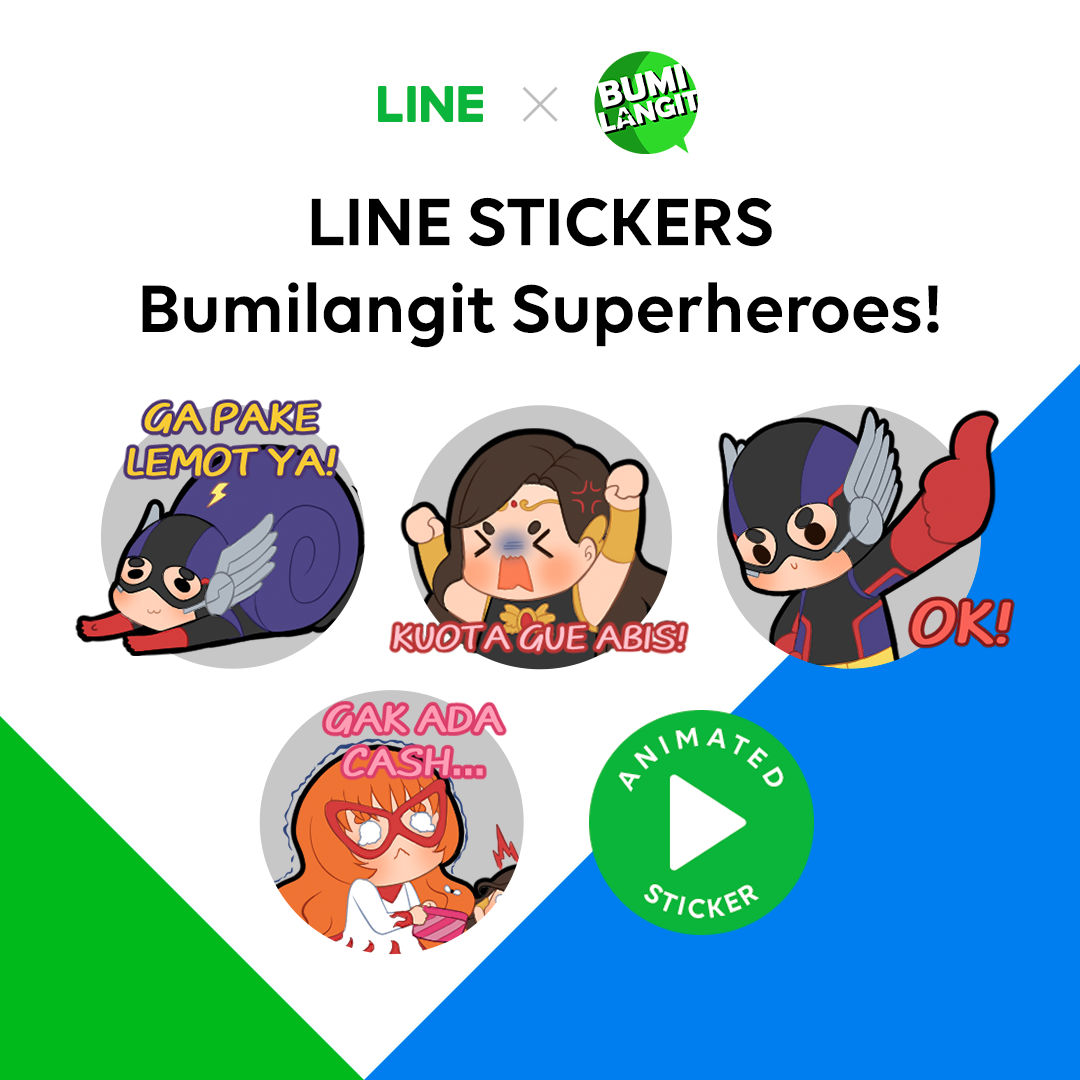 LINE dan Bumilangit Digital Luncurkan LINE Stickers 'Jagoan Bumilangit ...