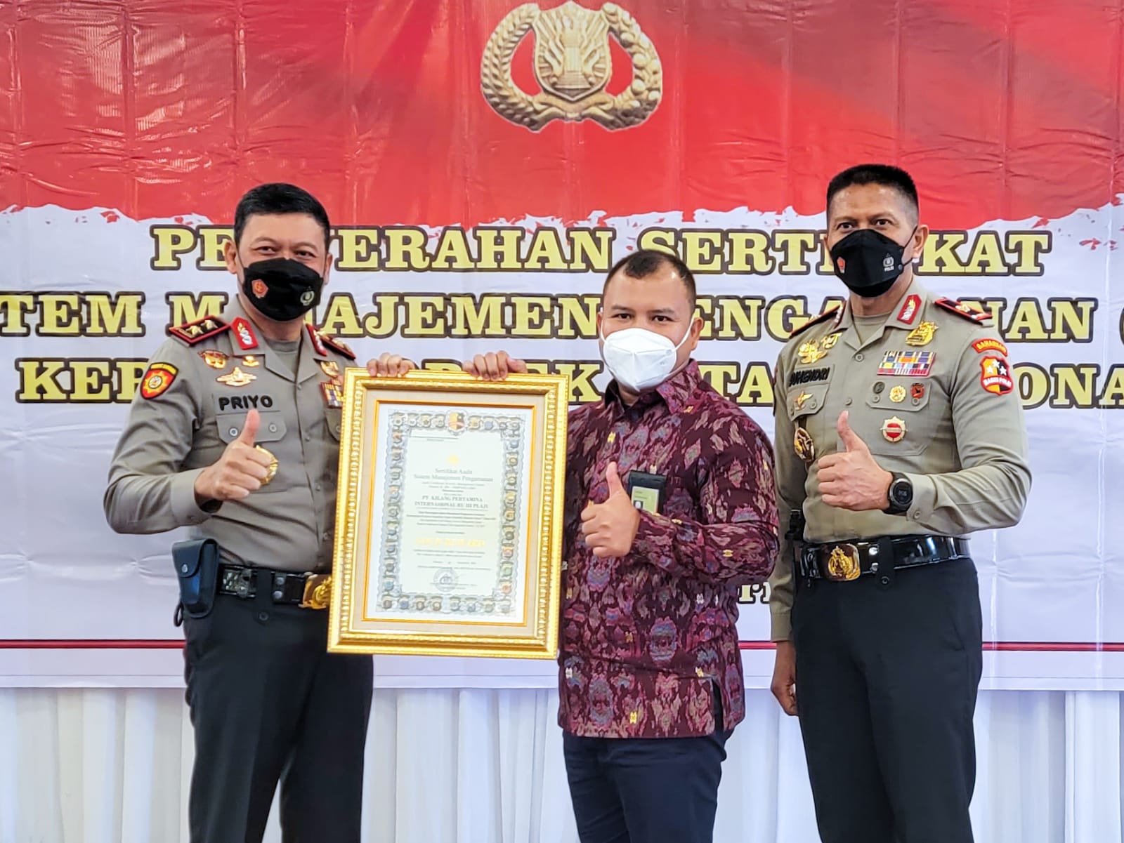 Mantap, Kilang Pertamina Plaju Raih Sertifikat Emas untuk Sistem ... Mantap, Kilang Pertamina Plaju Raih Sertifikat Emas untuk Sistem ...