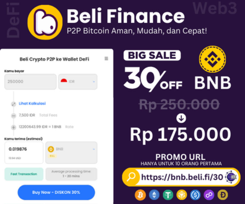 Diskon 30% Token BNB Hanya untuk 100 Orang Pertama: Kesempatan Emas yang Tak Boleh Dilewatkan ...