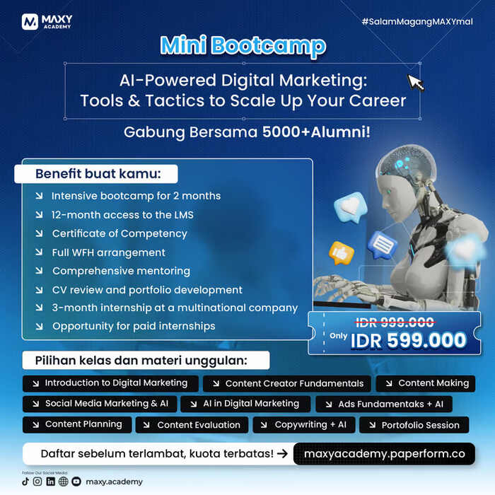 Maxy Academy Hadirkan Program Digital Marketing + AI Bootcamp untuk Cetak Talenta Pemasaran ...