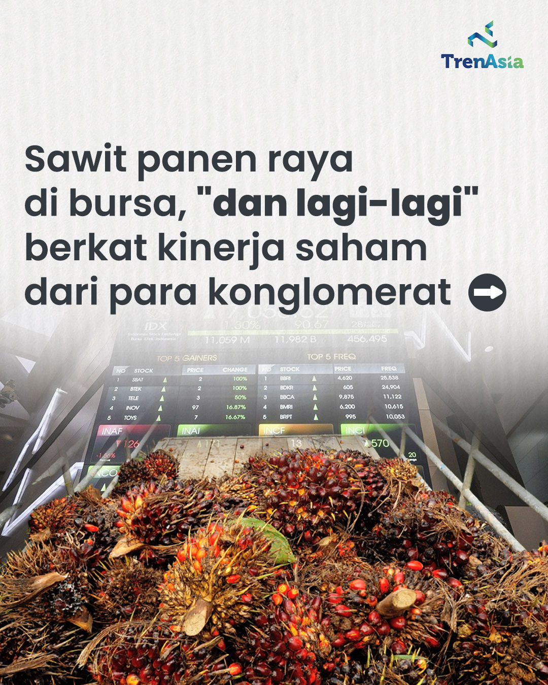 Info Grafis: Menghitung Panen Raya Saham Sawit Semester I 2025
