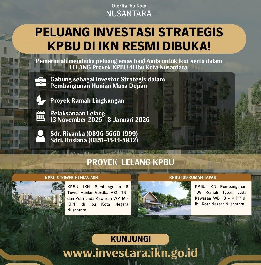 Otorita IKN Buka Lelang Dua Proyek Hunian ASN - ibukotakini.com